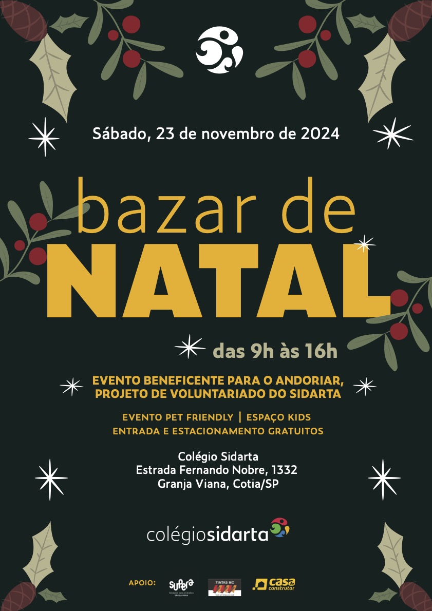 Conheça os expositores do Bazar de Natal Sidarta 2024 - Colégio Sidarta